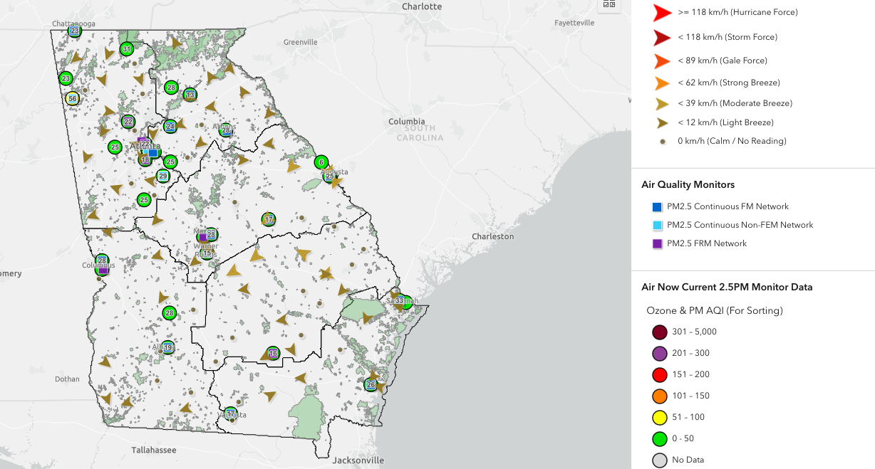 Georgia DNR Winds | Southern Fire Exchange